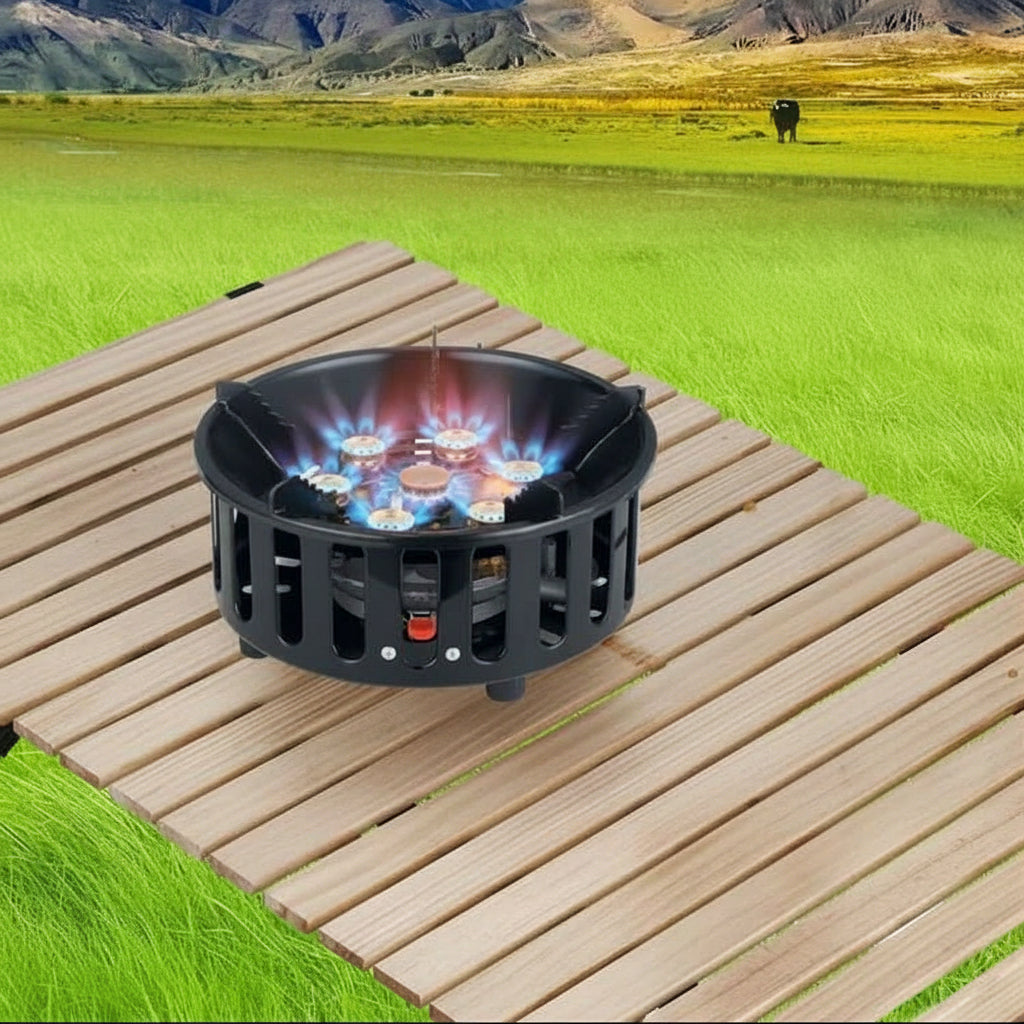 RECHAUD DE CAMPING PORTABLE | Ultra léger 21000W – Plein air Essentiel